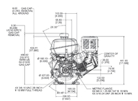 Kohler Engine CH440-3275 14 hp 429cc Recoil/Electric Start 1 in. Crank ...