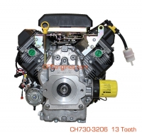 Kohler Engine CH730-3009 23.5 hp Command Pro 725cc Spline 13 Tooth ...